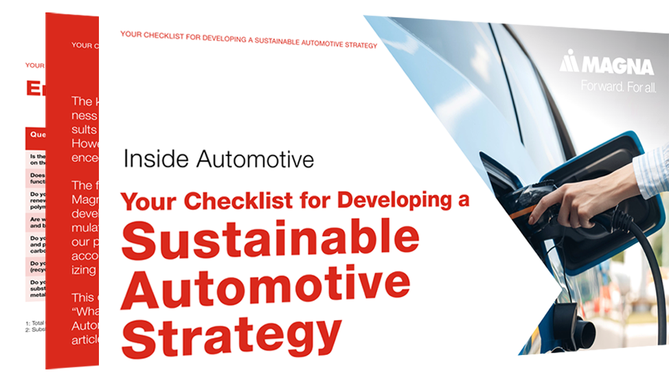 Download: Checklist for Developing a Sustainable Automotive Strategy