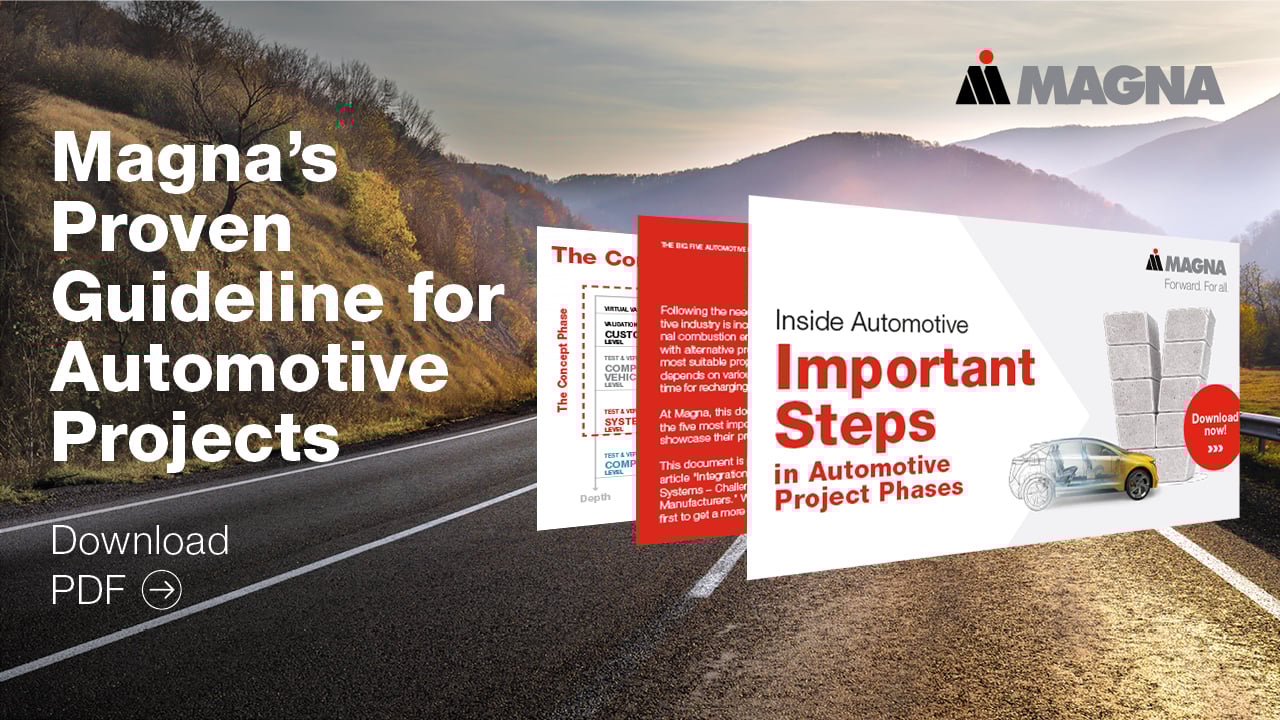 Download: Project Model (V-Model) for successful automotive projects